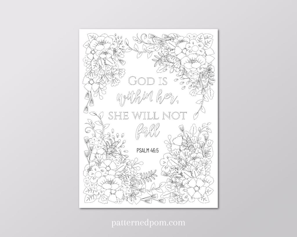 psalm 46 coloring pages