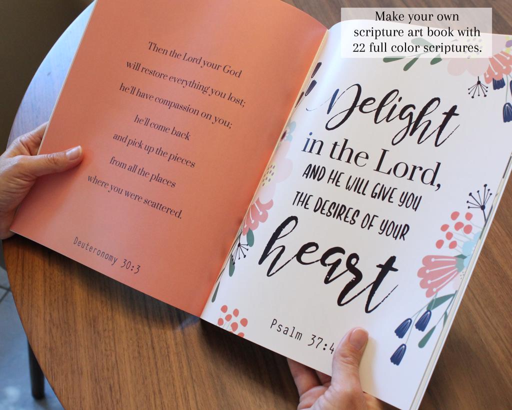 Patterned Pomegranate: Printable Scripture Art Book | 22 Full Color ...